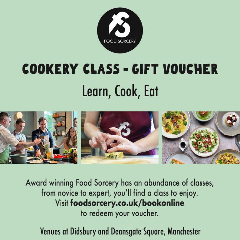 Cookery Classes Gift Vouchers Manchester | Food Sorcery Cook School